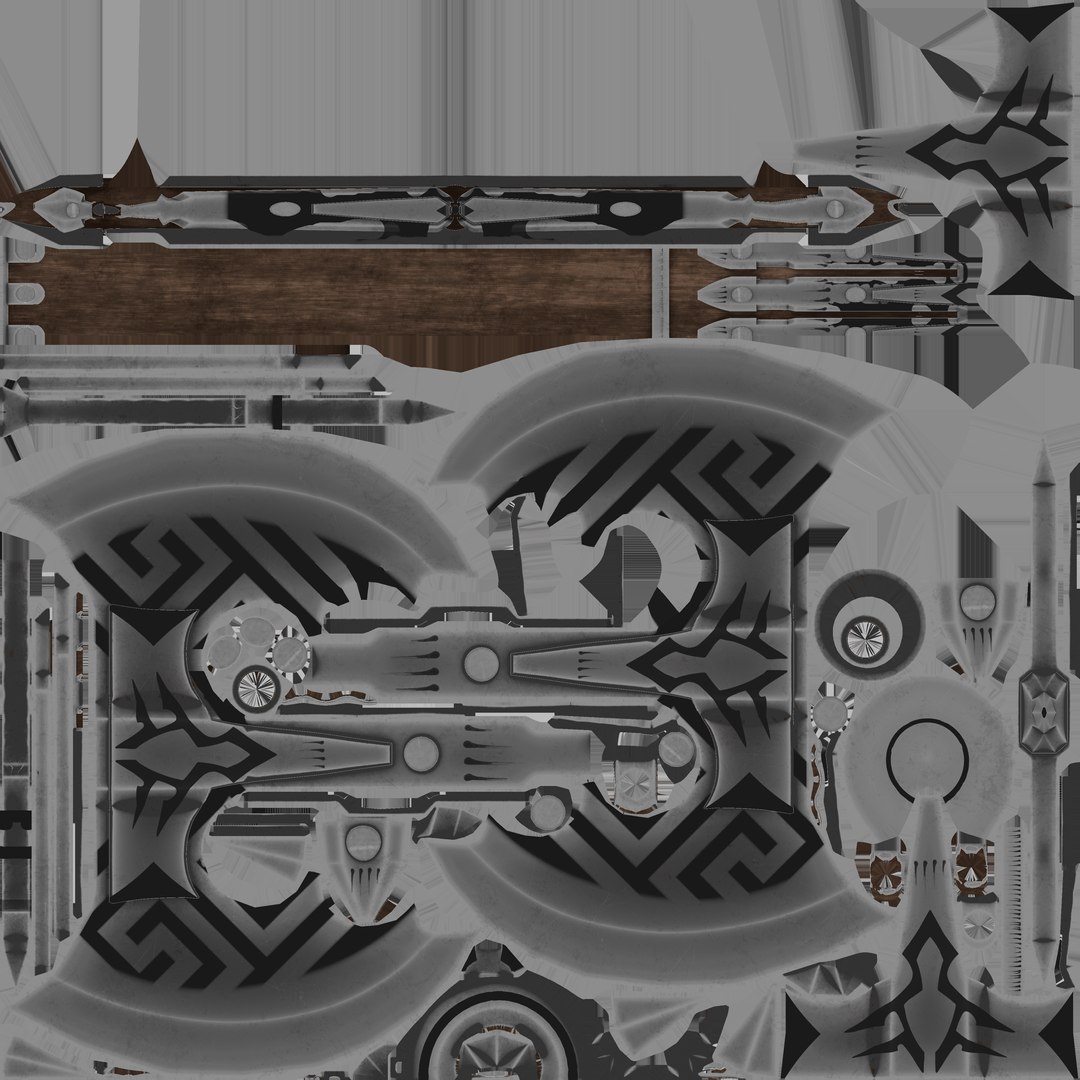 Two Handed Ax Model - TurboSquid 2216168