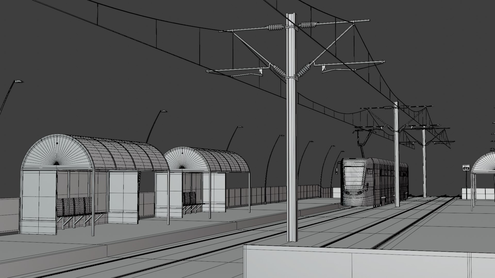 3D Stadler Tram Stop II - TurboSquid 2151474