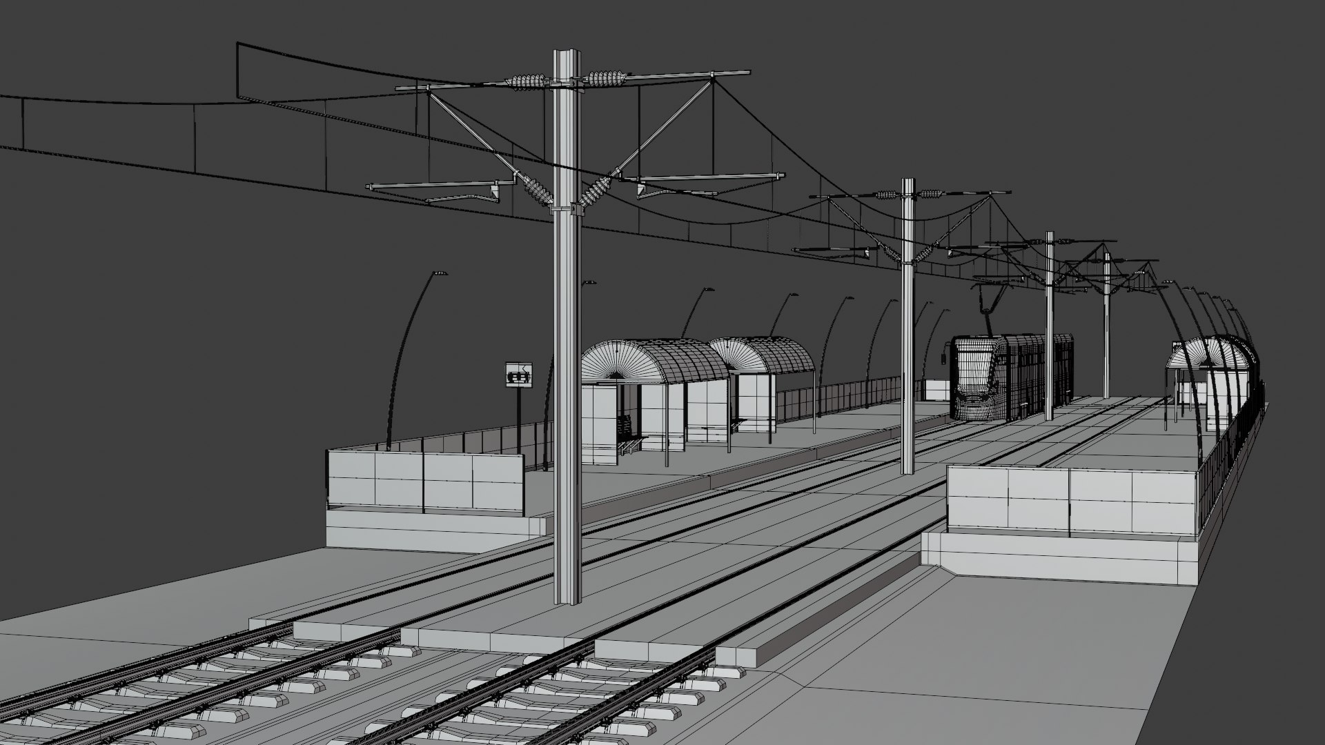 3D Stadler Tram Stop II - TurboSquid 2151474