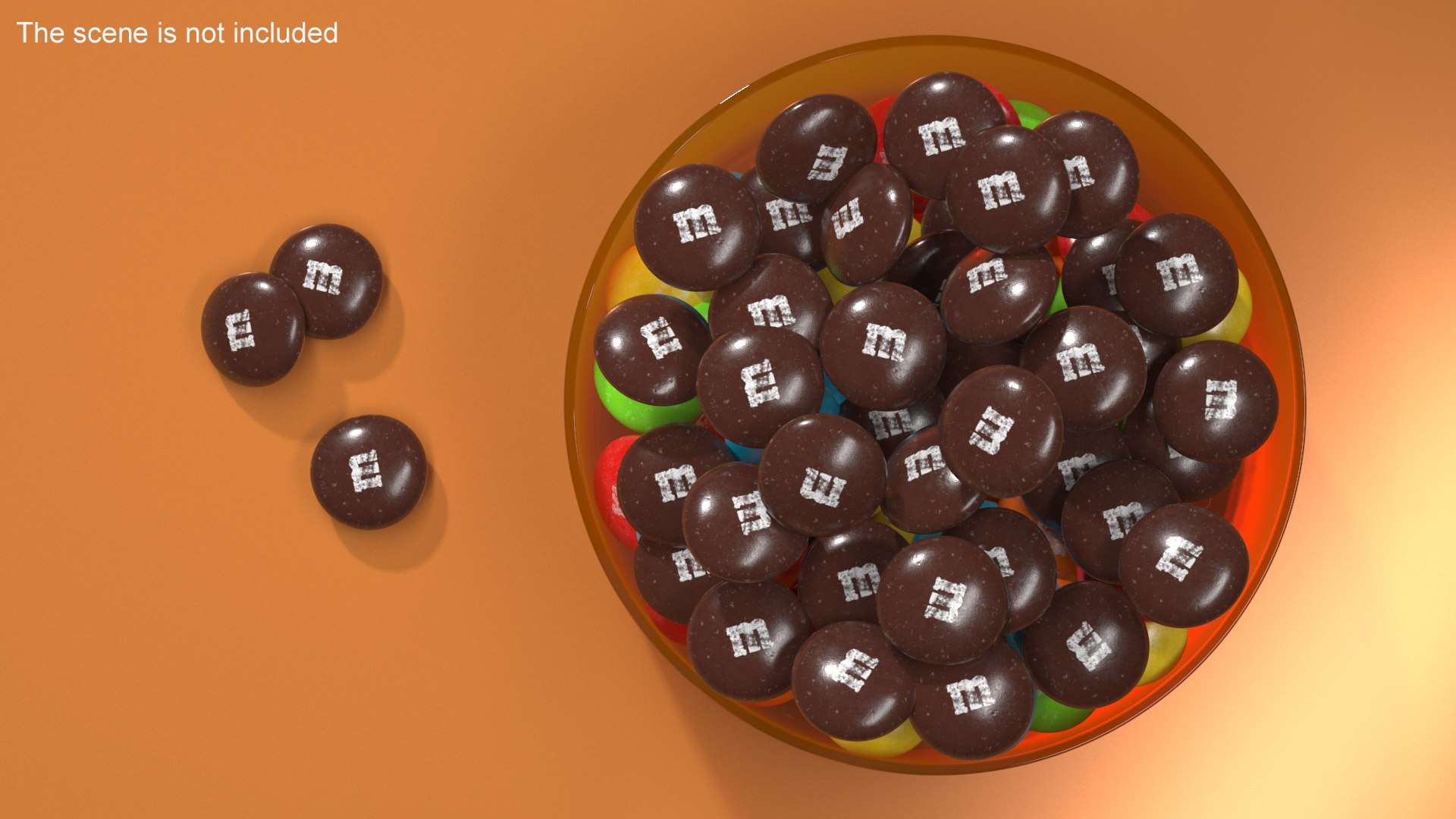 3D M And Ms Candy Brown - TurboSquid 2264874