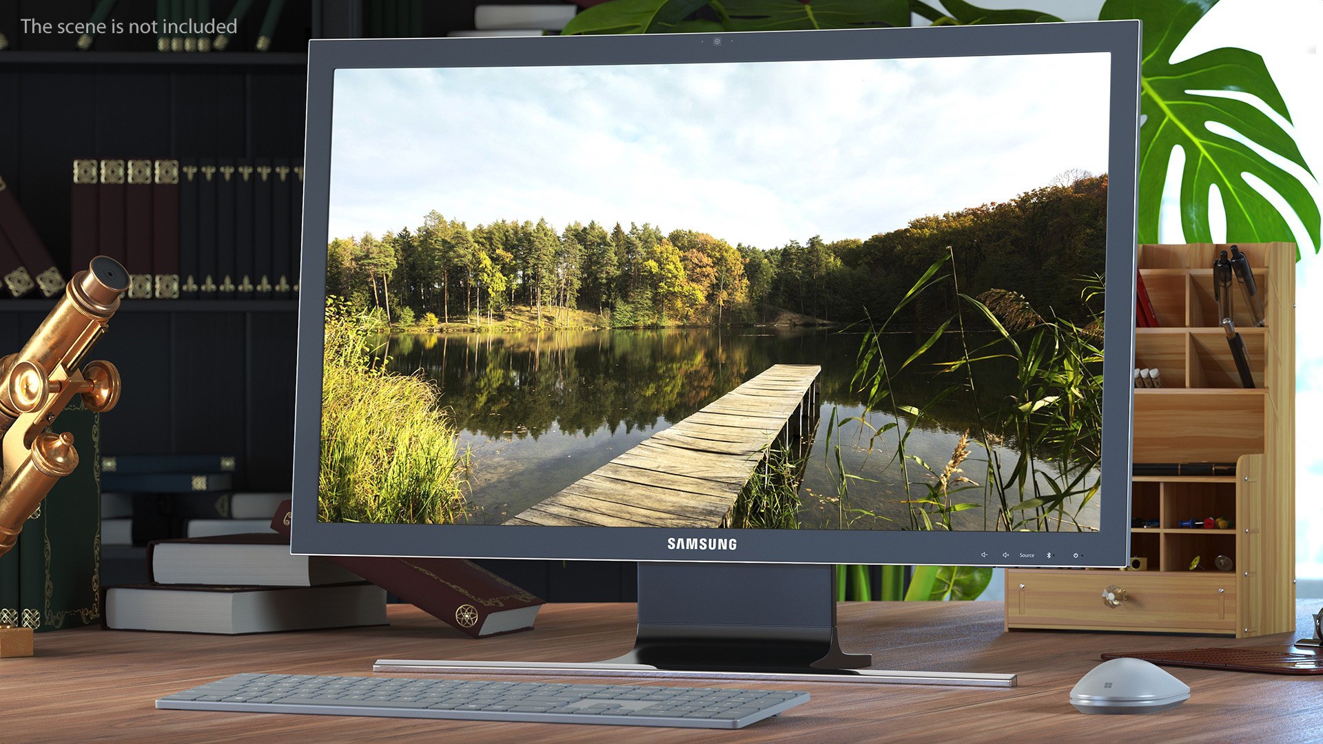 Curved Screen PC Samsung ATIV One 7 3D Model - TurboSquid 2217433