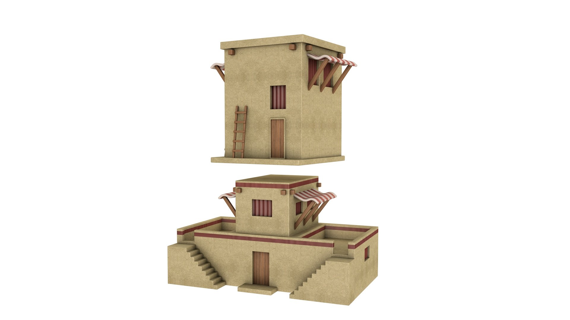 Arab Buildings 3D - TurboSquid 2385290