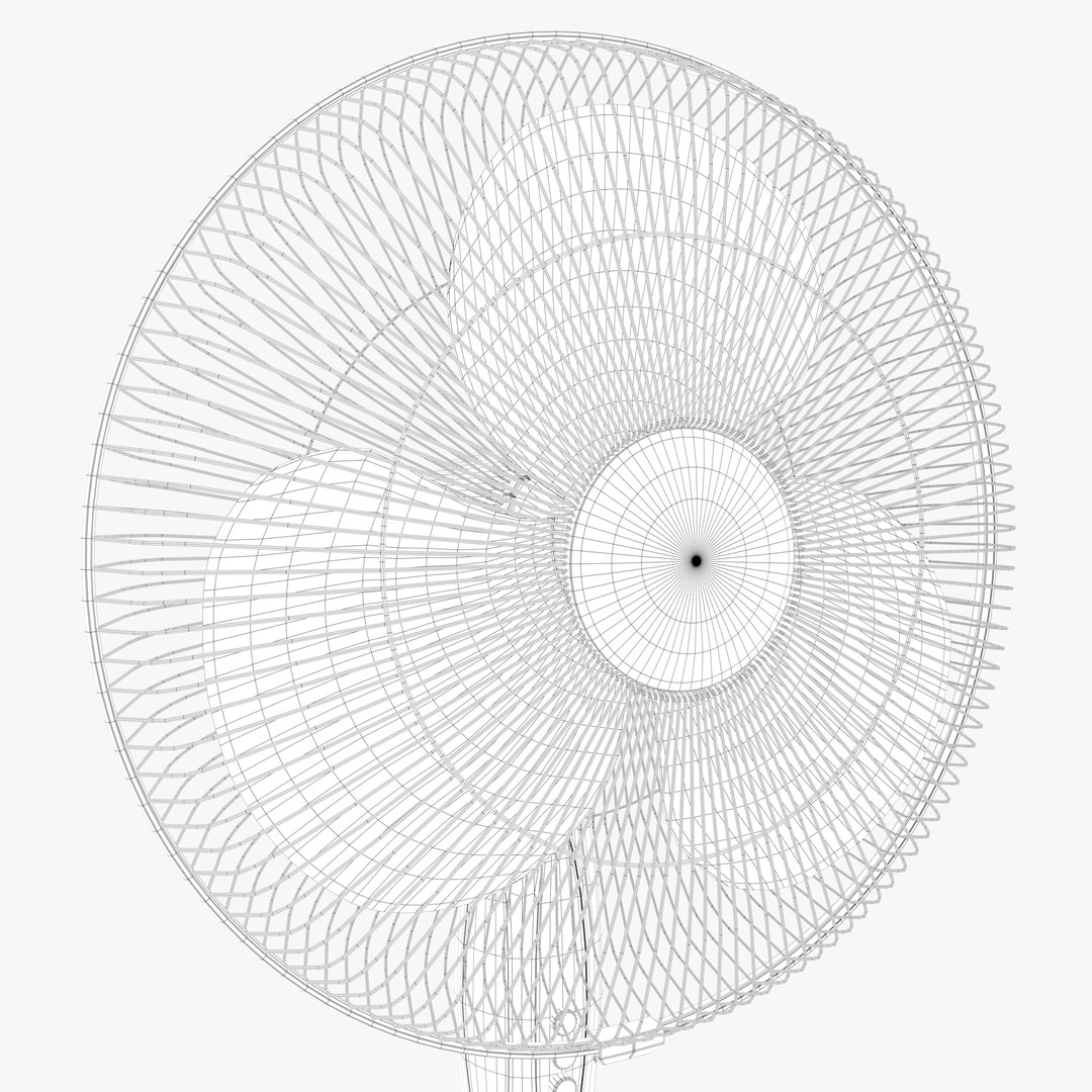 Blue Pedestal Fan 3D - TurboSquid 2174391