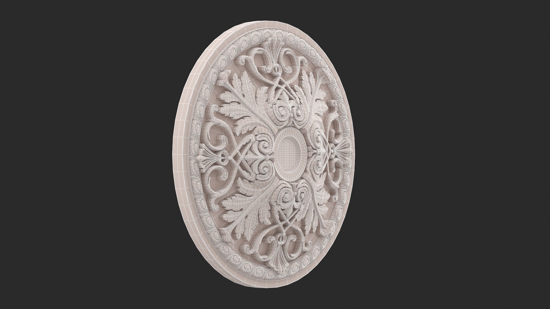 3D Classic Ceiling Medallion 38 Model - TurboSquid 1789819