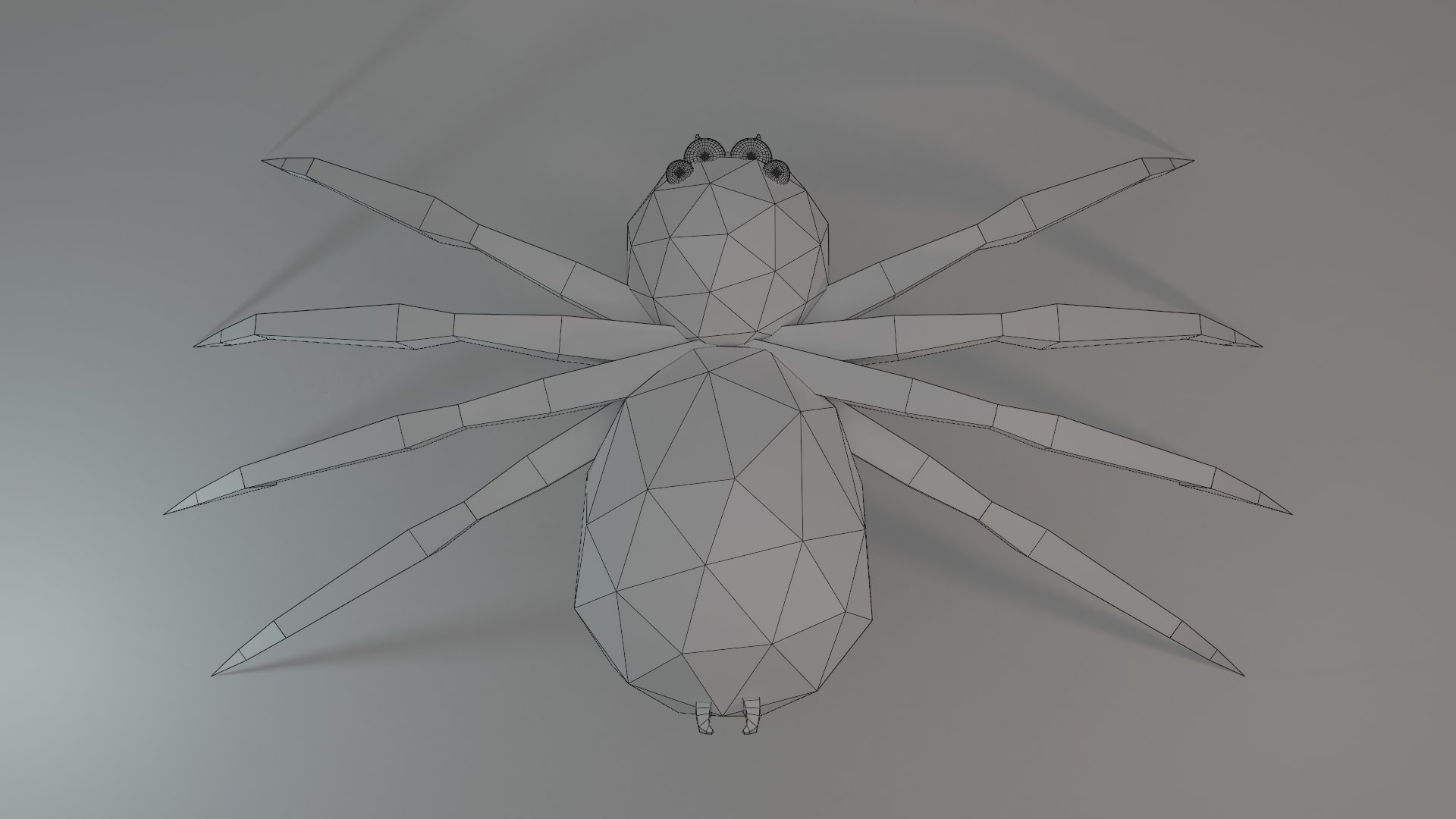3D Low Poly Spider - TurboSquid 1727159