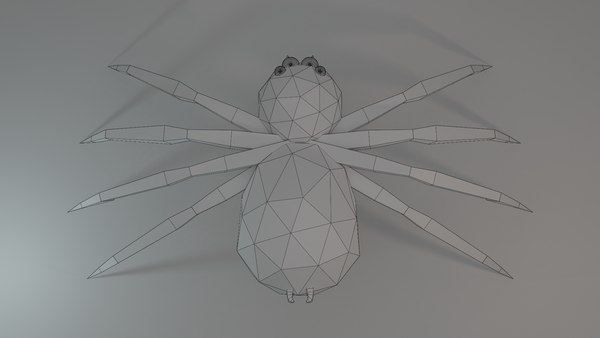 3D Low Poly Spider - TurboSquid 1727159
