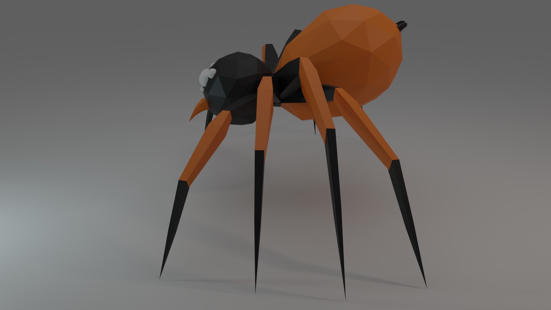 3D Low Poly Spider - TurboSquid 1727159