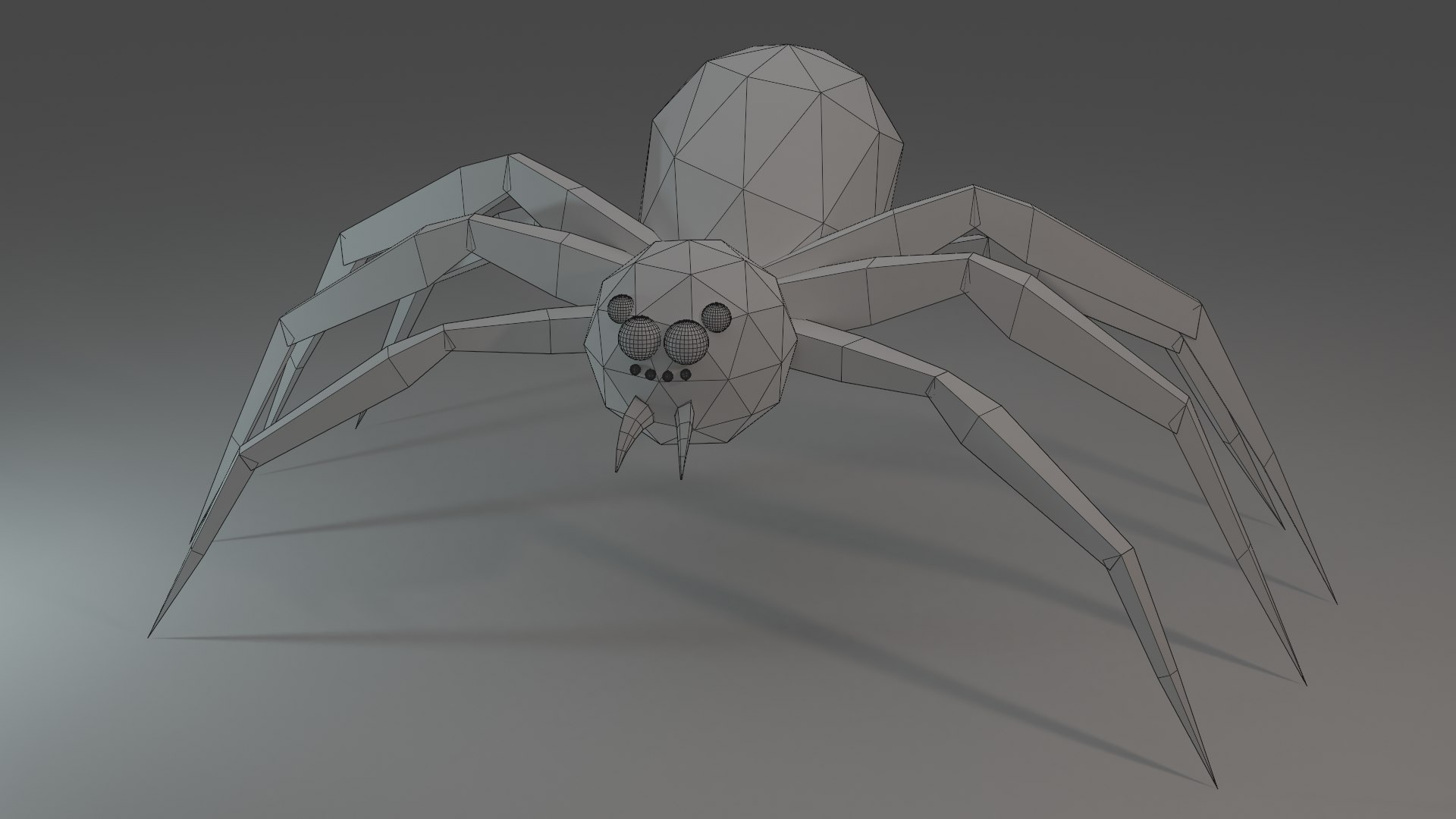 3D Low Poly Spider - TurboSquid 1727159