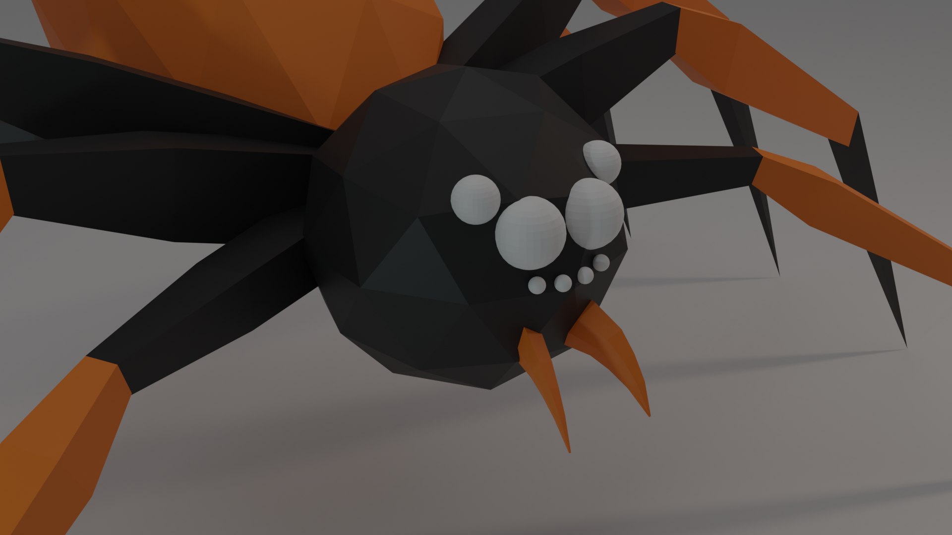 3D Low Poly Spider - TurboSquid 1727159