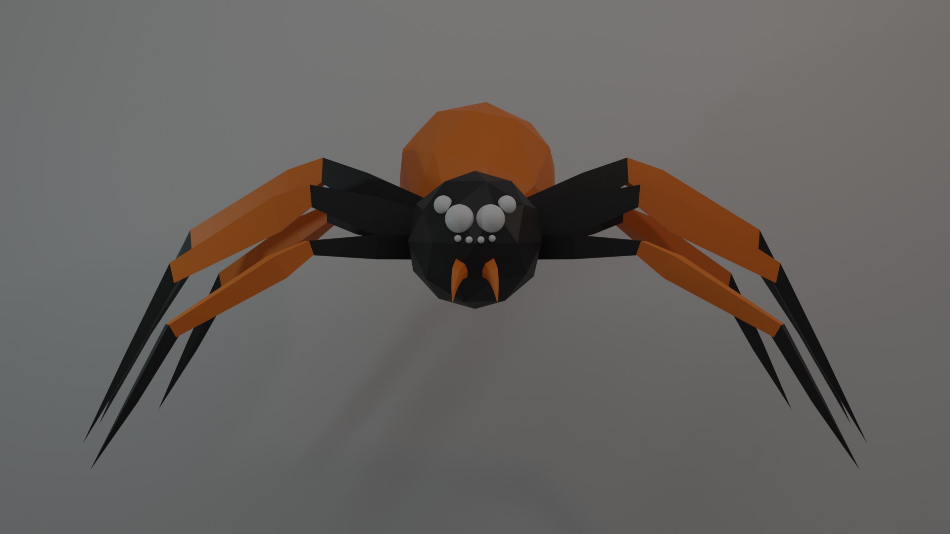 3D Low Poly Spider - TurboSquid 1727159