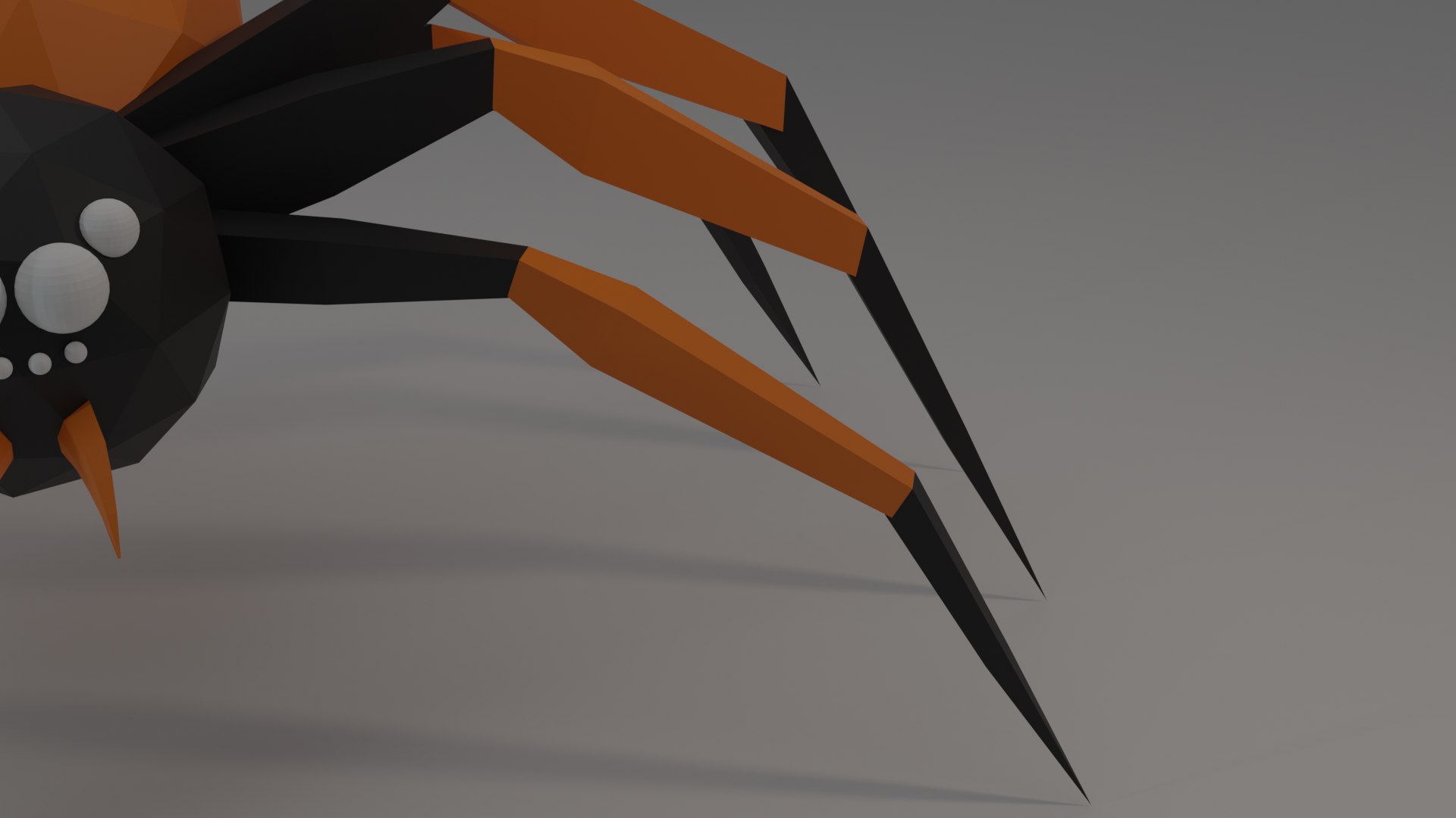 3D Low Poly Spider - TurboSquid 1727159