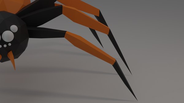 3D Low Poly Spider - TurboSquid 1727159