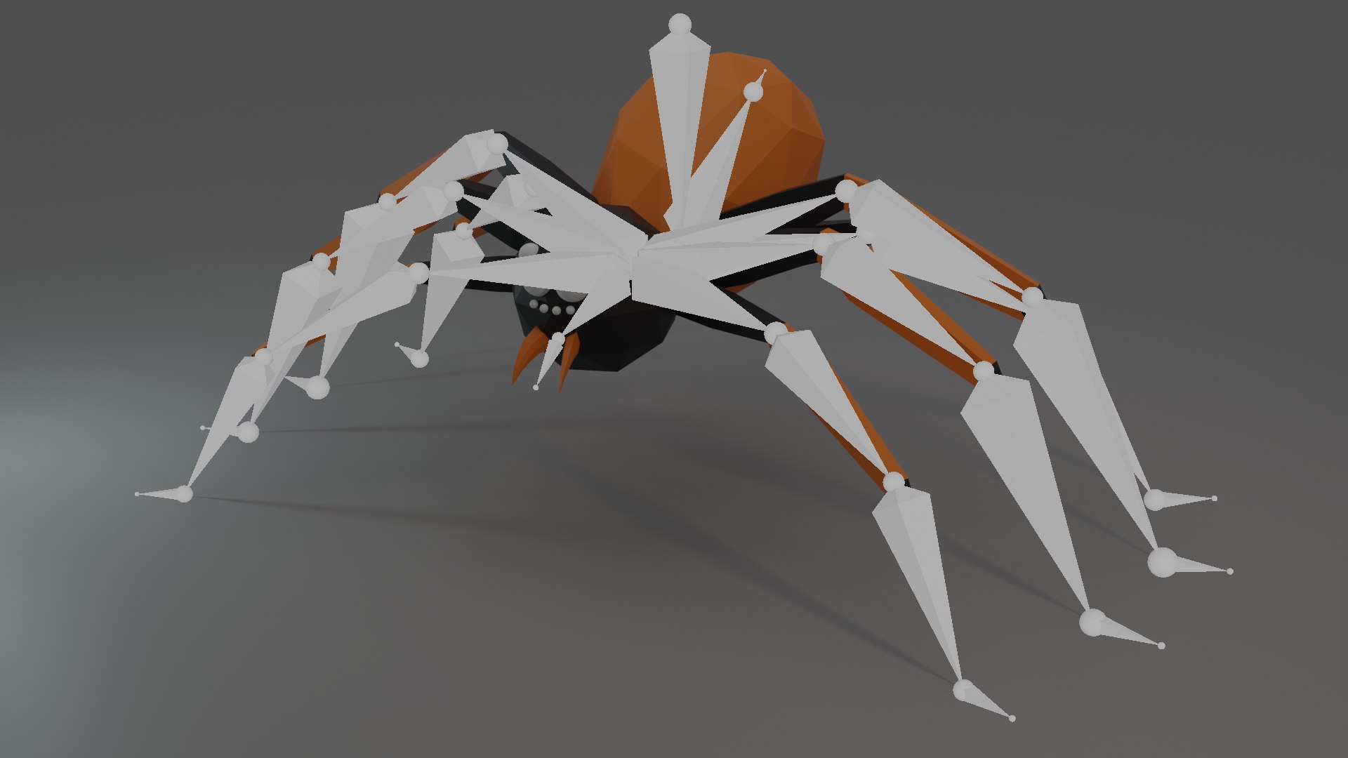 3D Low Poly Spider - TurboSquid 1727159