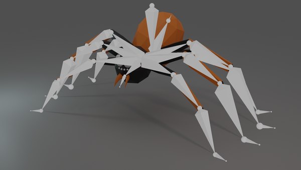 3D Low Poly Spider - TurboSquid 1727159