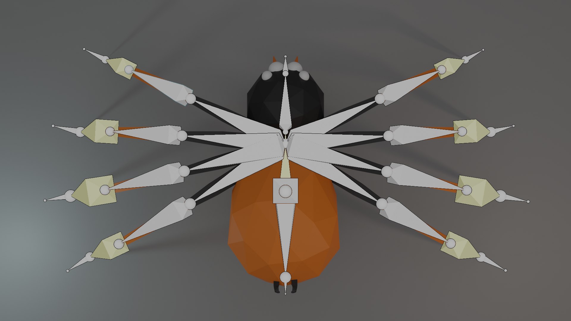 3D Low Poly Spider - TurboSquid 1727159