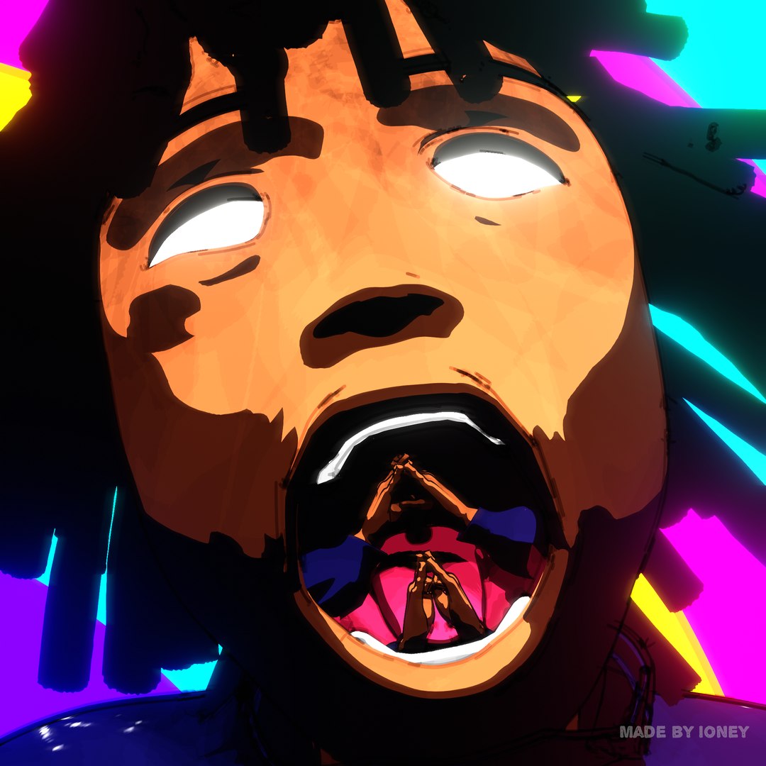 BLACK Anime Style Dreadhead Model - TurboSquid 2310545