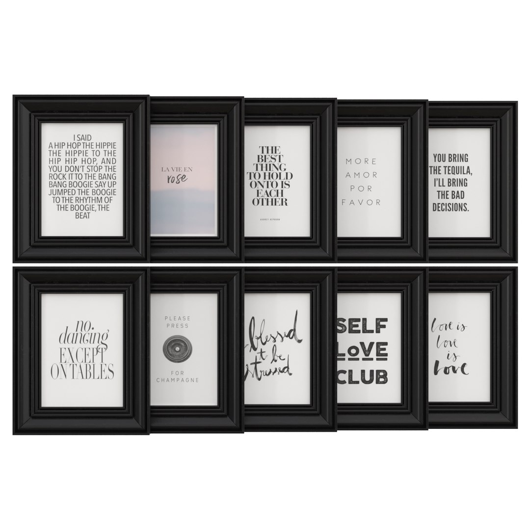 Art Work Set 48 3D Model - TurboSquid 1946836