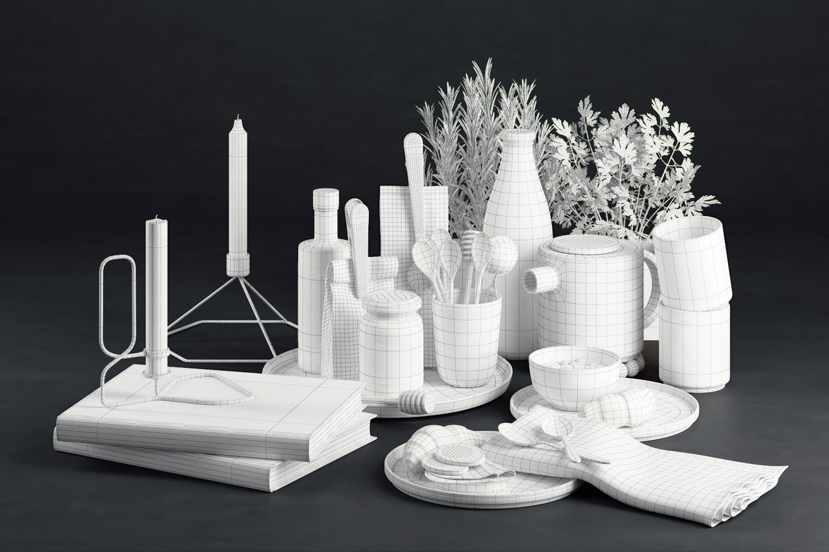 Serving Book Model - TurboSquid 1568936