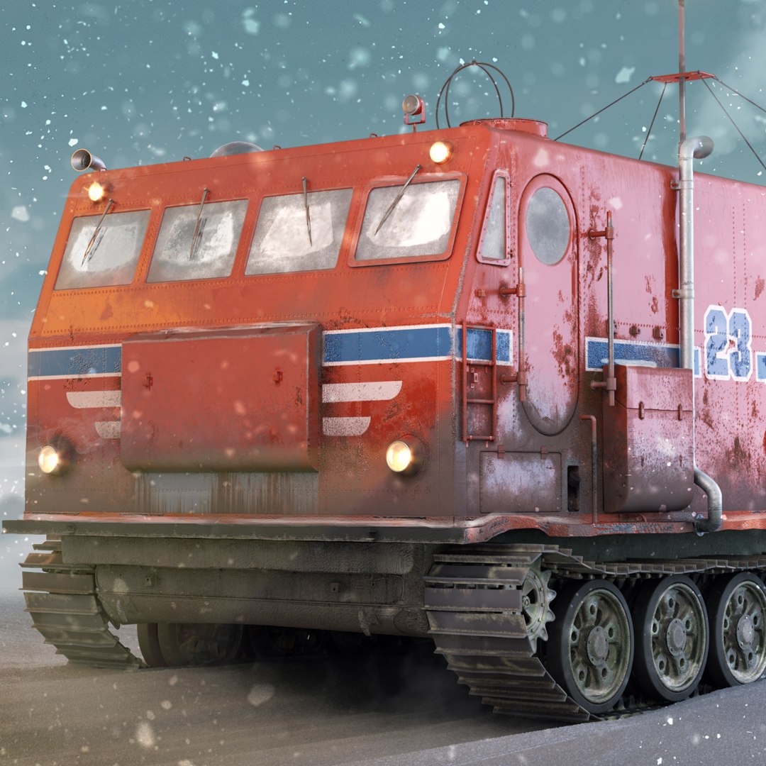 Kharkovchanka Arctic Vehicle 3D Model - TurboSquid 1629145