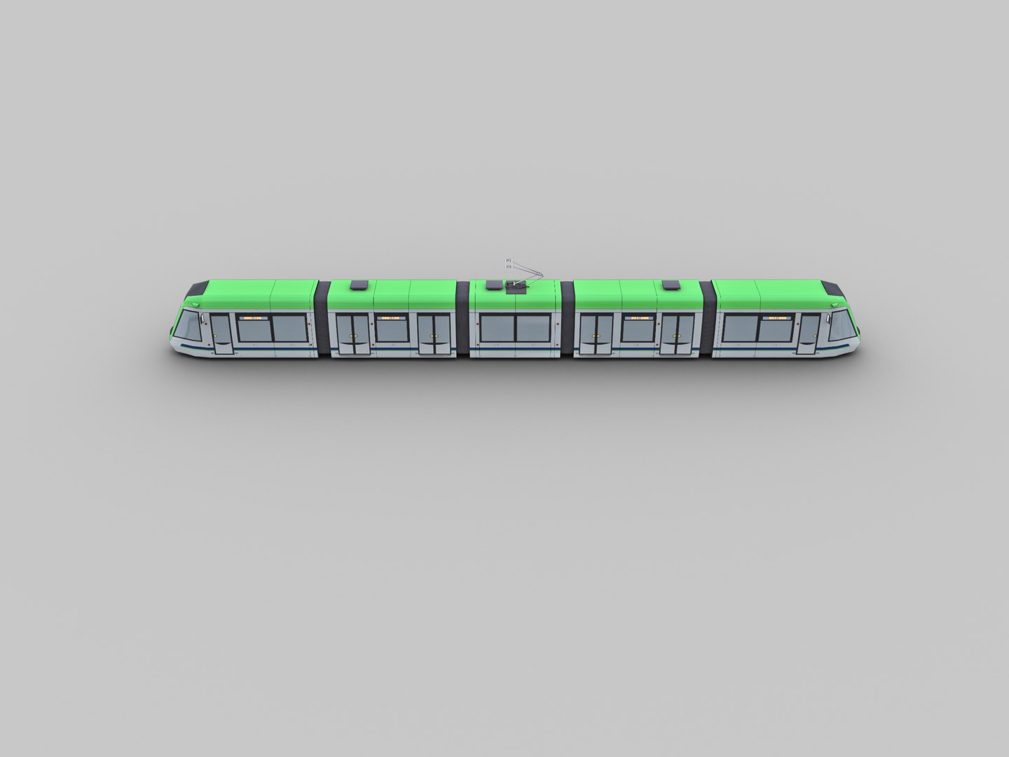 3D Low Poly Tram 13 - TurboSquid 1860628