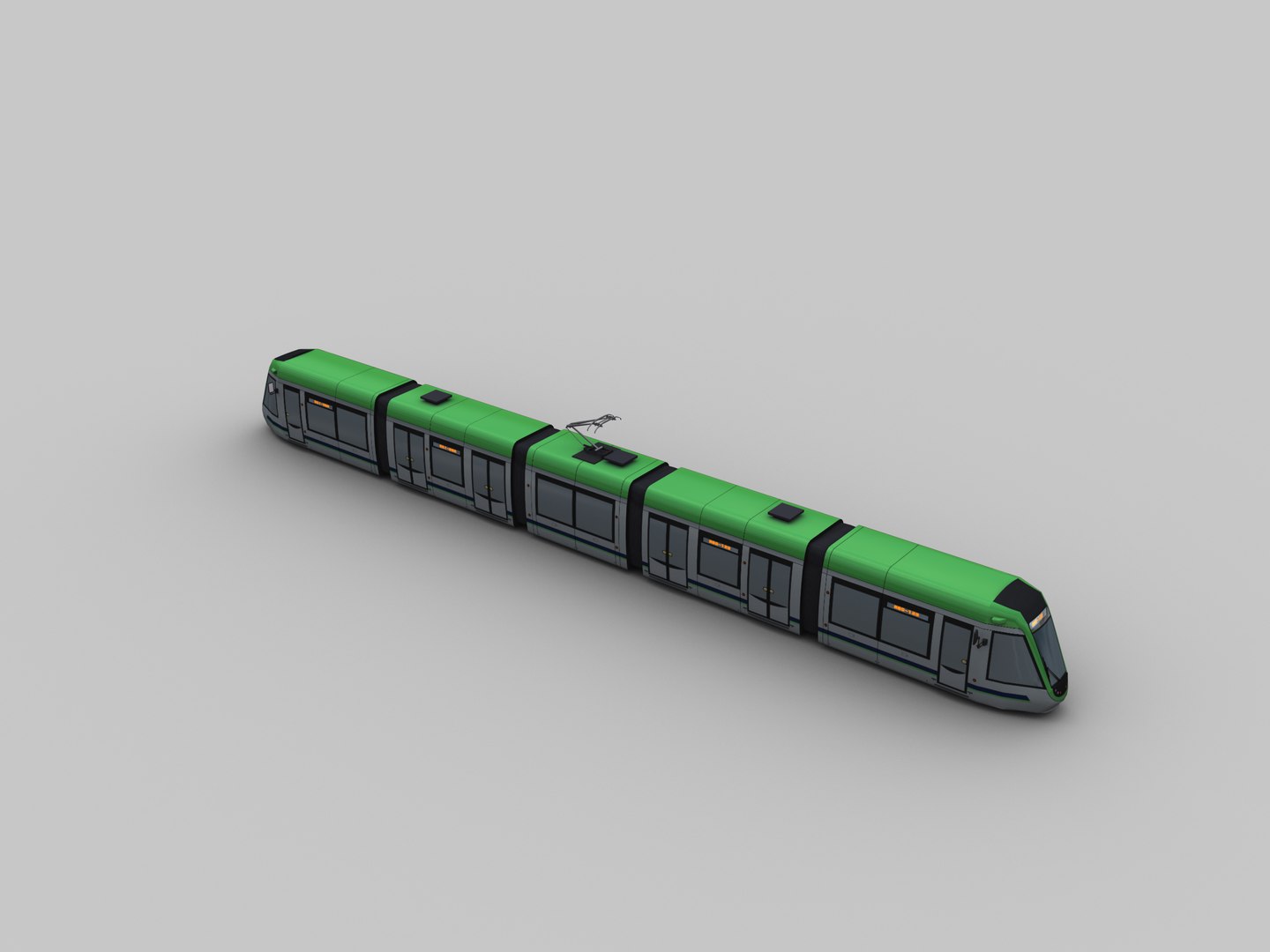 3D Low Poly Tram 13 - TurboSquid 1860628