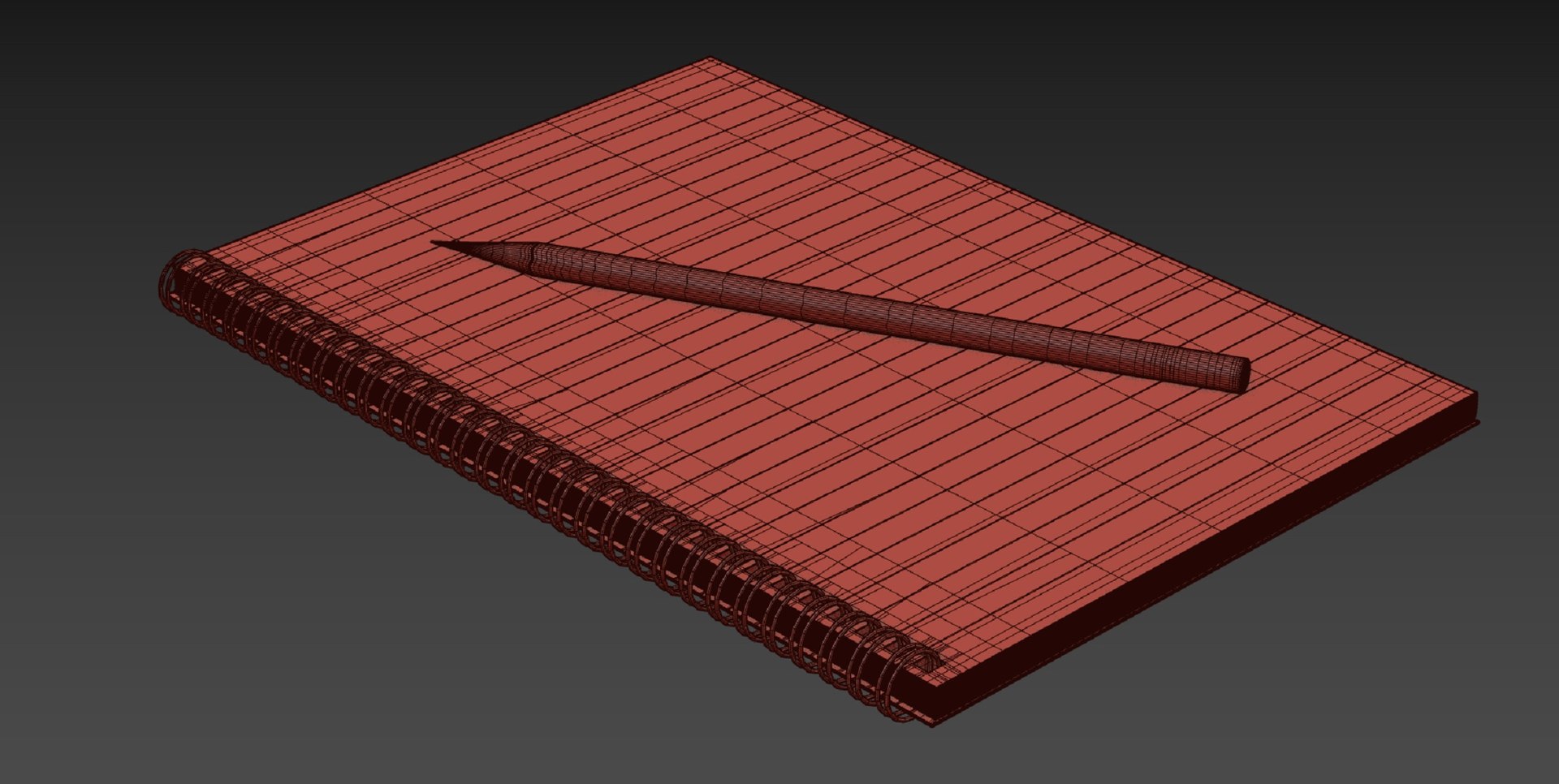 Notepad With Pencil 3D Model - TurboSquid 1870883