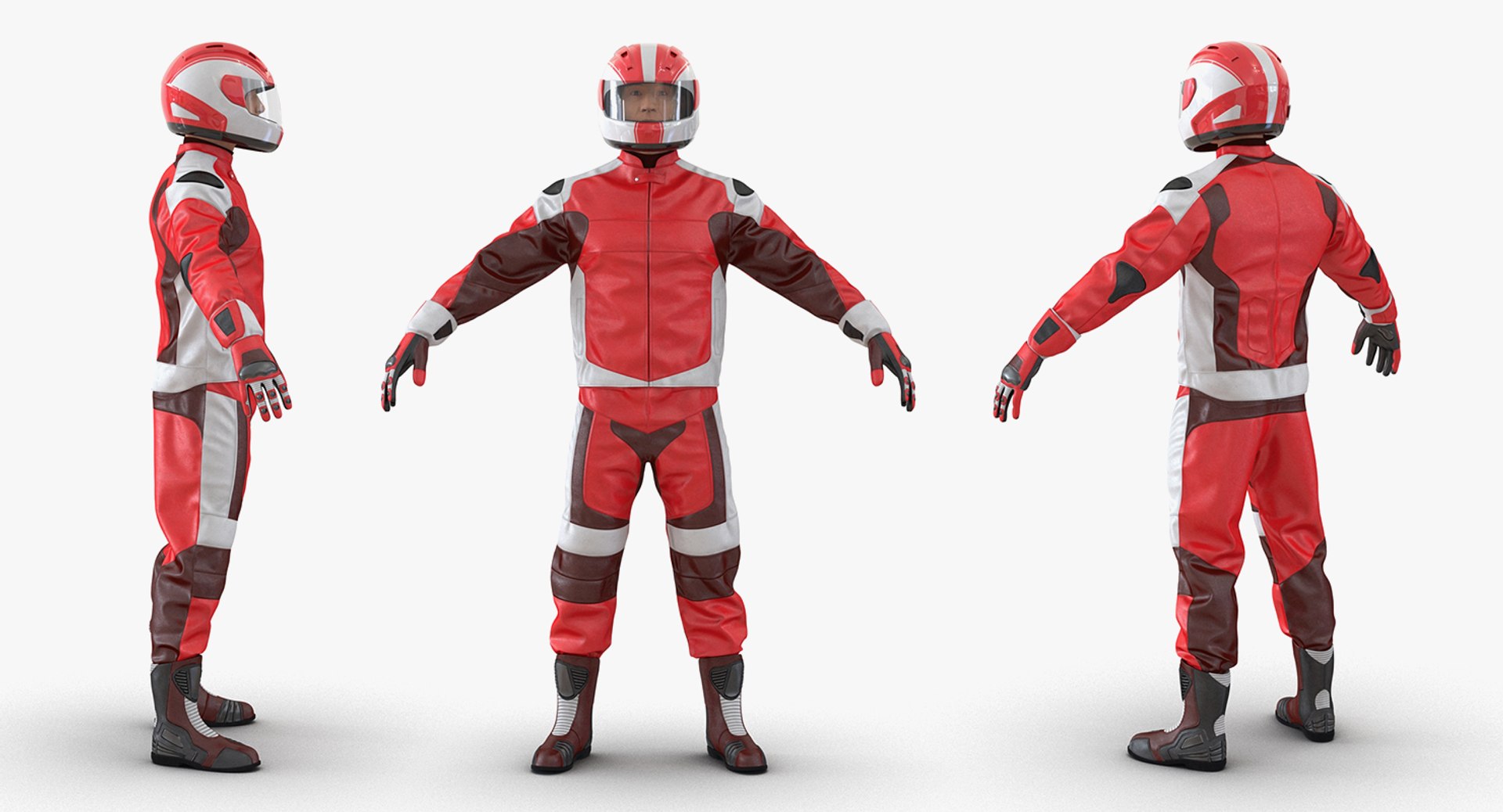 3D biker motorcycle rider man model - TurboSquid 1206576