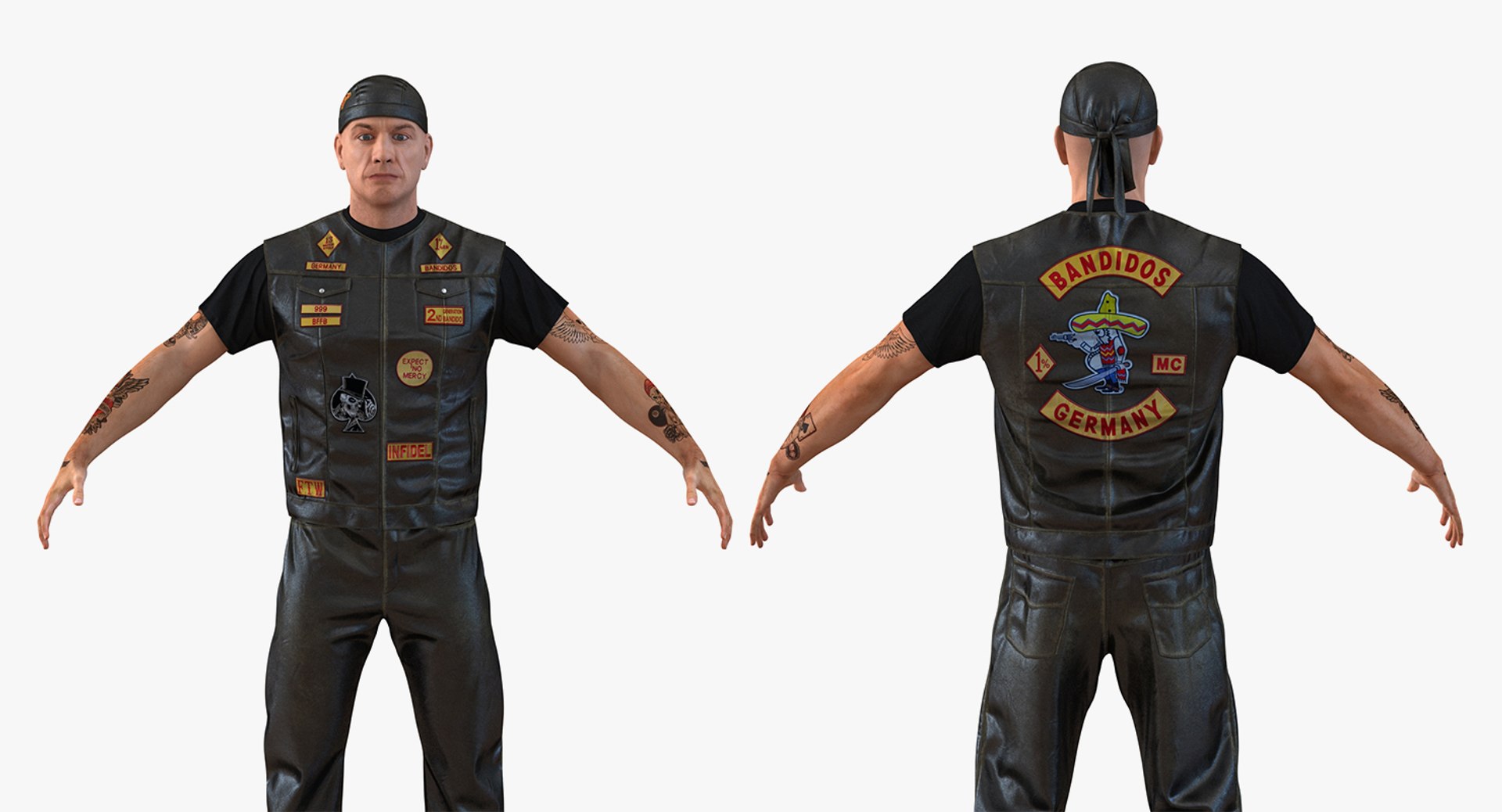 3D biker motorcycle rider man model - TurboSquid 1206576