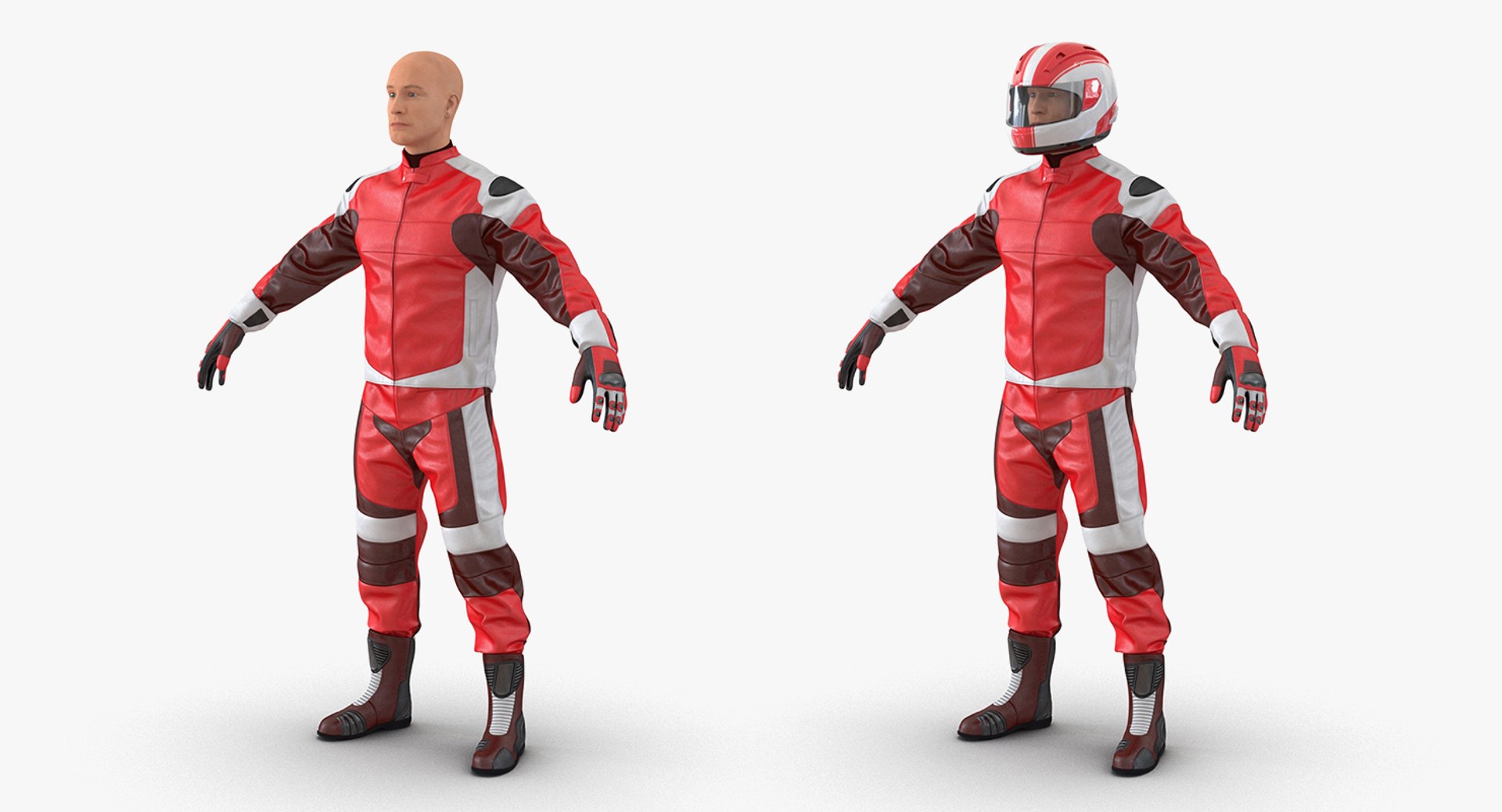 3D biker motorcycle rider man model - TurboSquid 1206576
