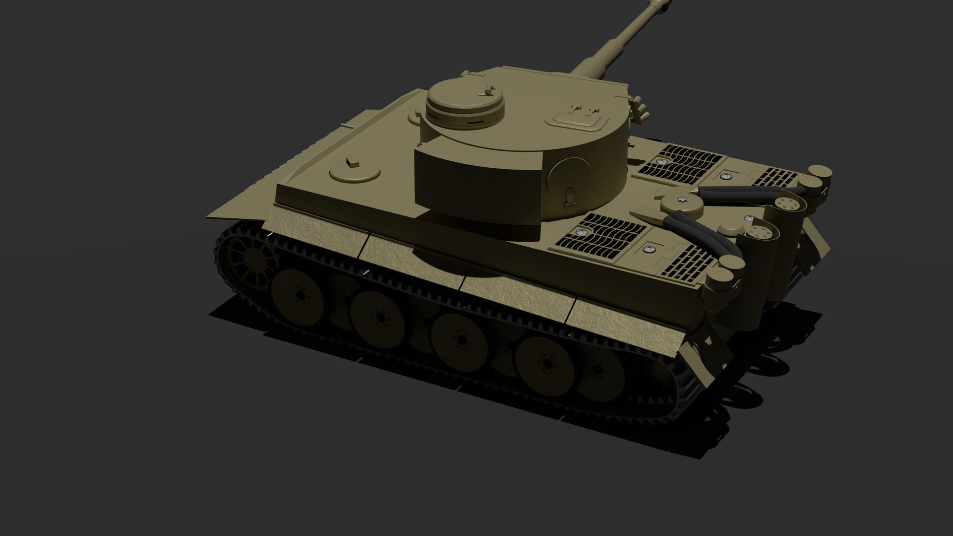 3D Tank Tiger Model - TurboSquid 1904516