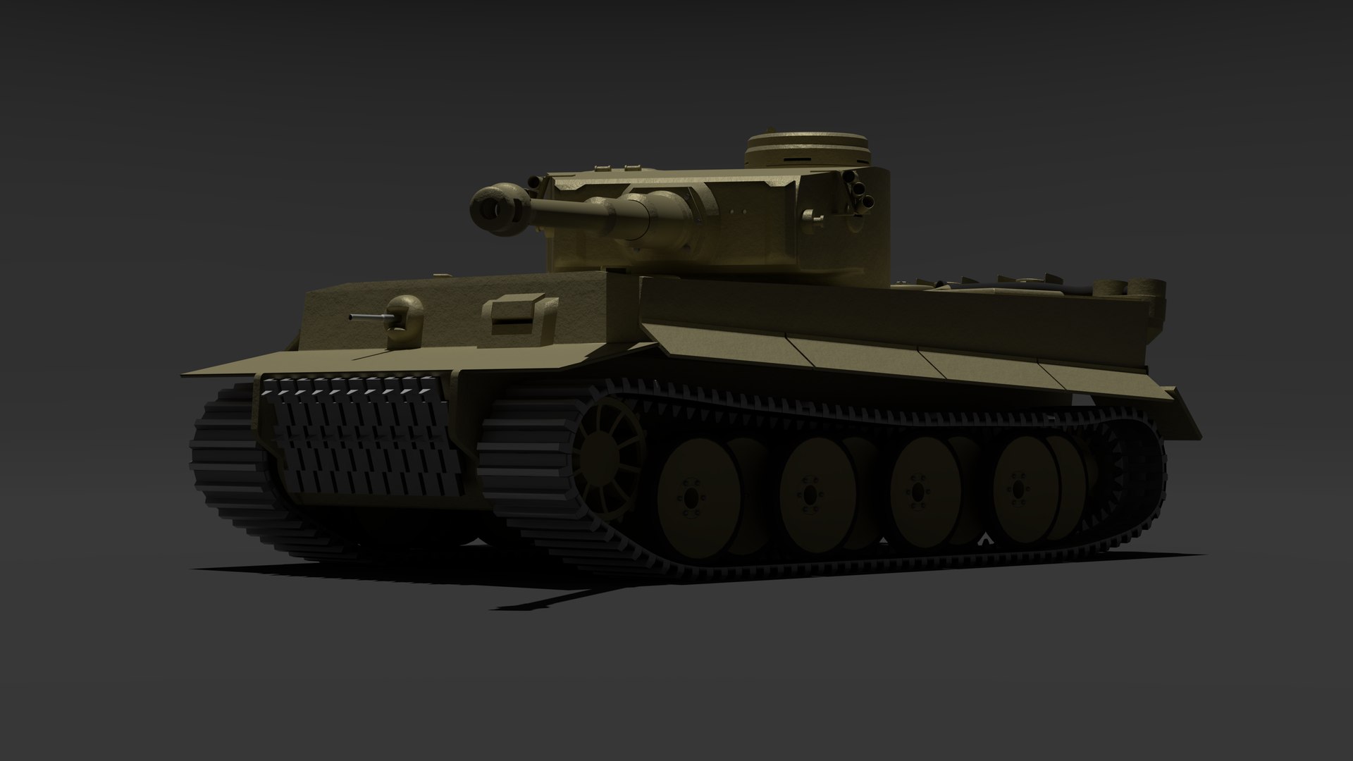 3D Tank Tiger Model - TurboSquid 1904516