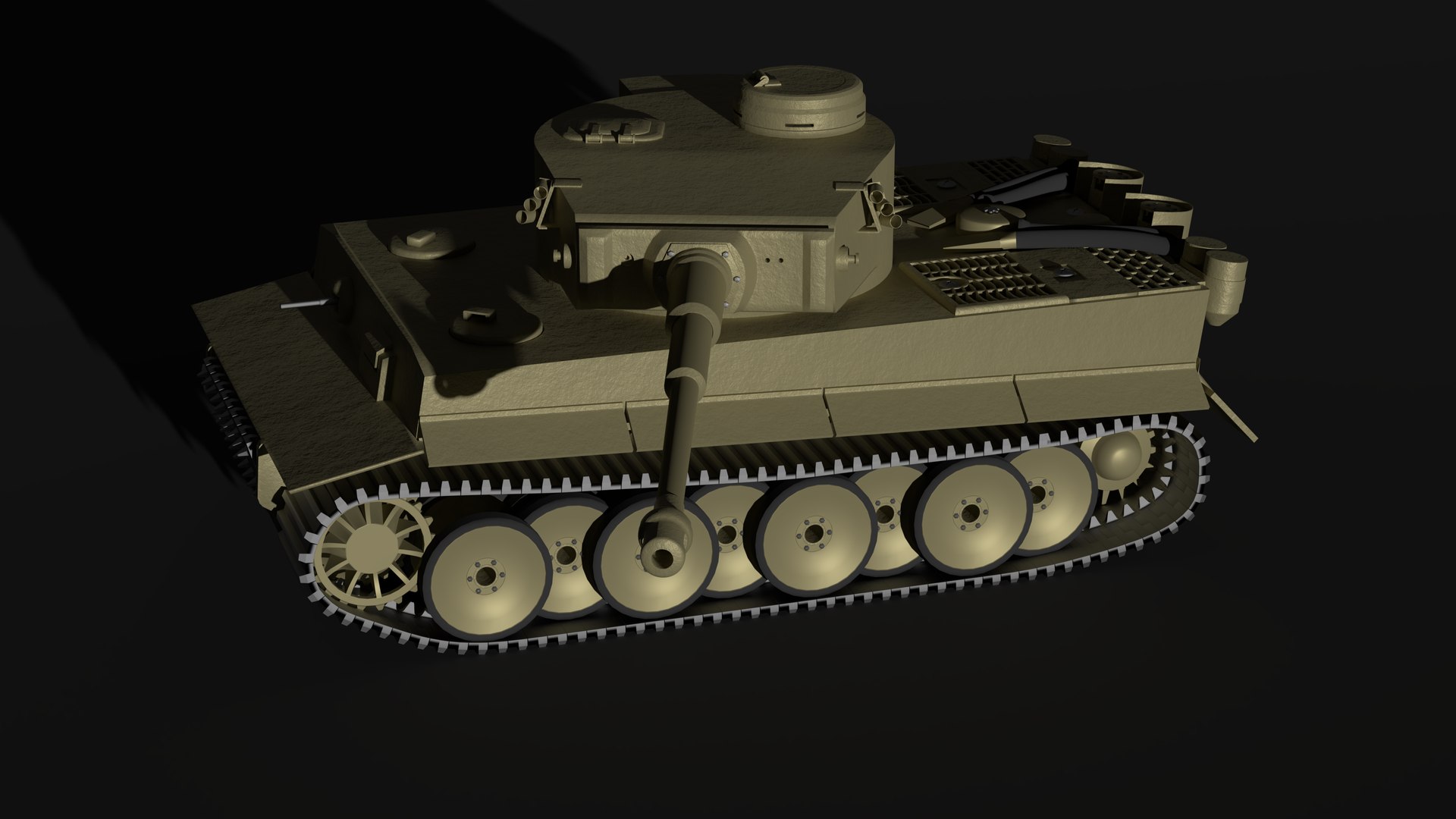 3D Tank Tiger Model - TurboSquid 1904516