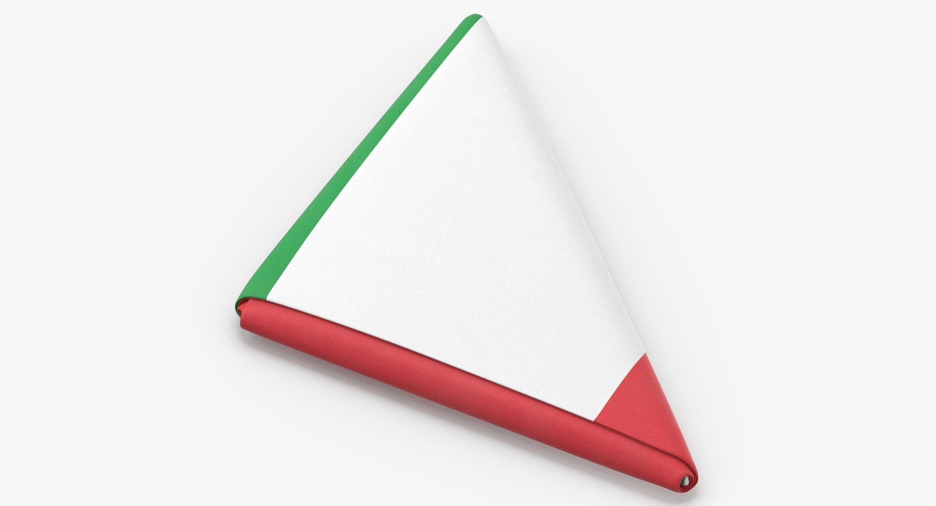 3D flag folded triangle italy model - TurboSquid 1567924