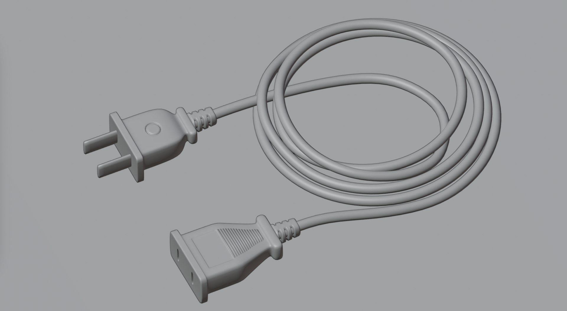 Wire With Plug 3D Model - TurboSquid 1829653