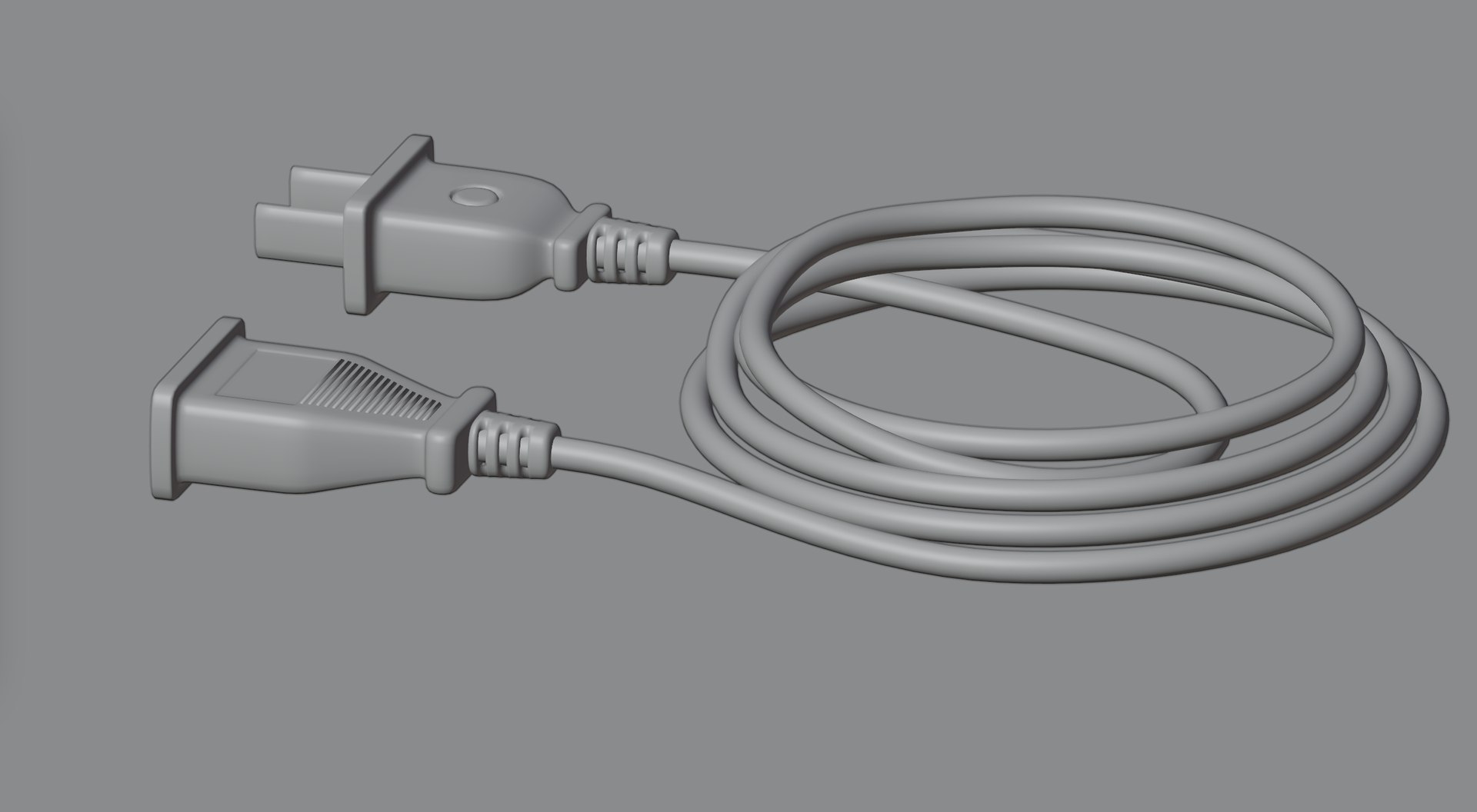 Wire With Plug 3D Model - TurboSquid 1829653