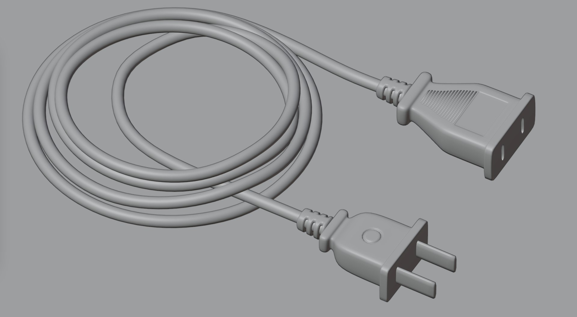 Wire With Plug 3D Model - TurboSquid 1829653