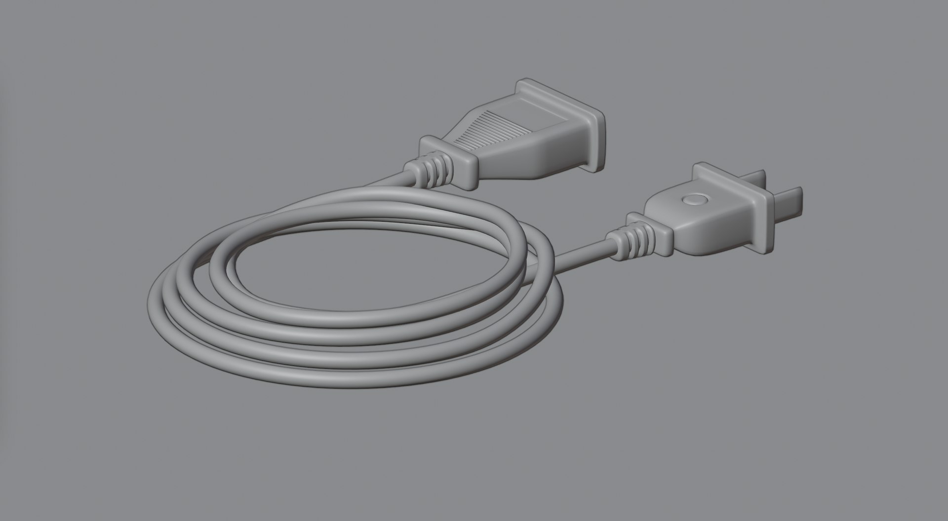 Wire With Plug 3D Model - TurboSquid 1829653