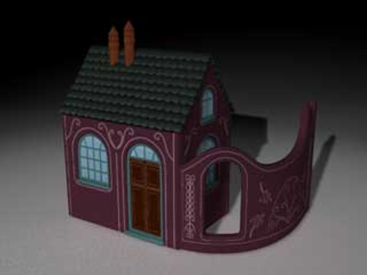 c4d house