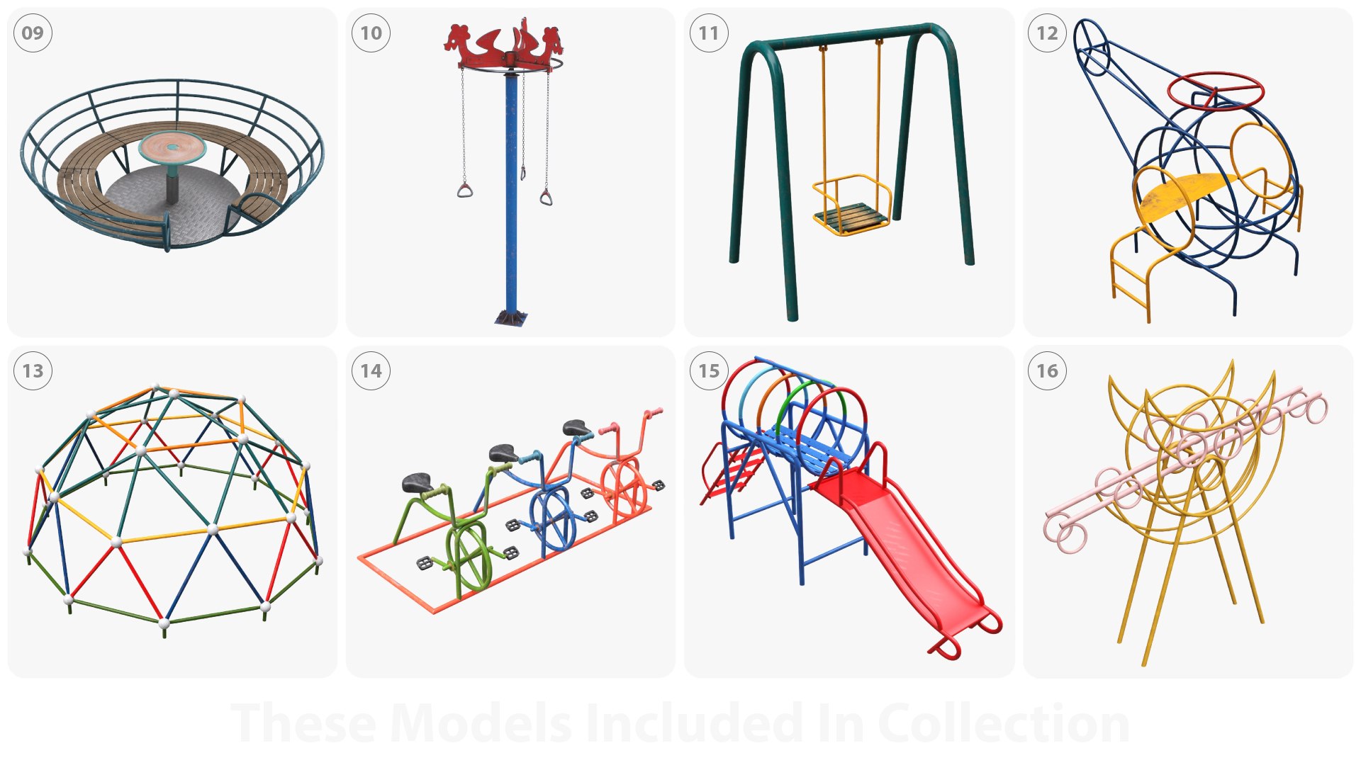 Large Playground Objects 3D Model - TurboSquid 2204389