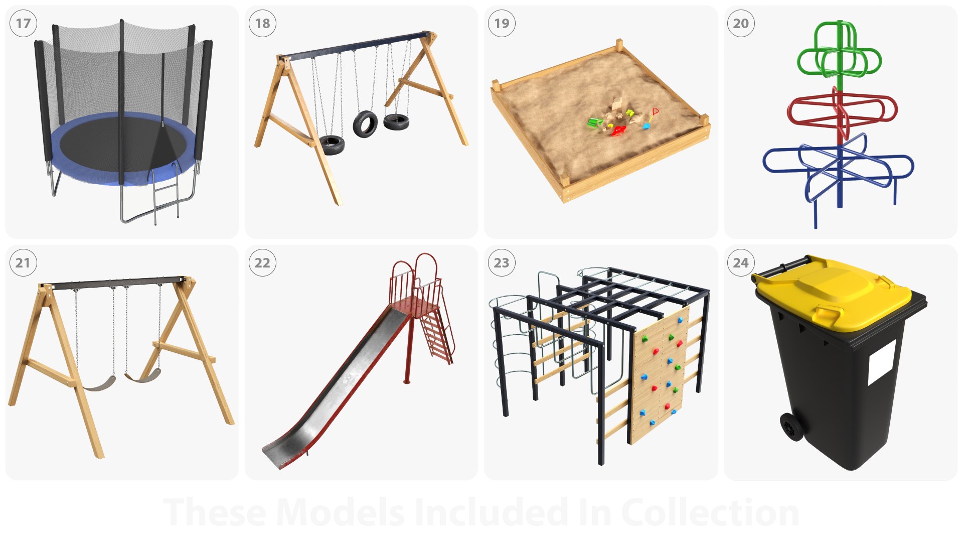 Large Playground Objects 3D Model - TurboSquid 2204389