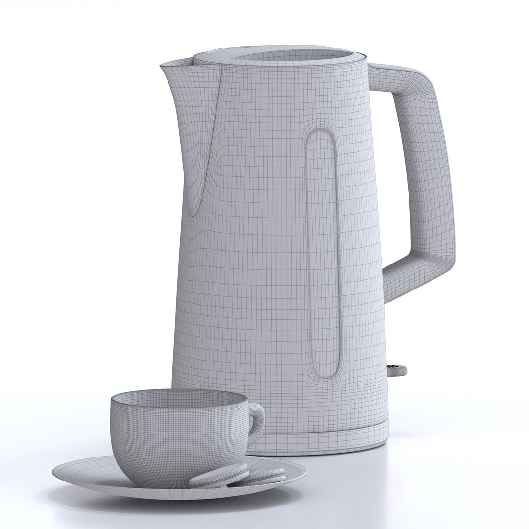 3D BOSCH Kettle 1-7 TWK3A034GB-max 2018-V-ray Model - TurboSquid 2125976