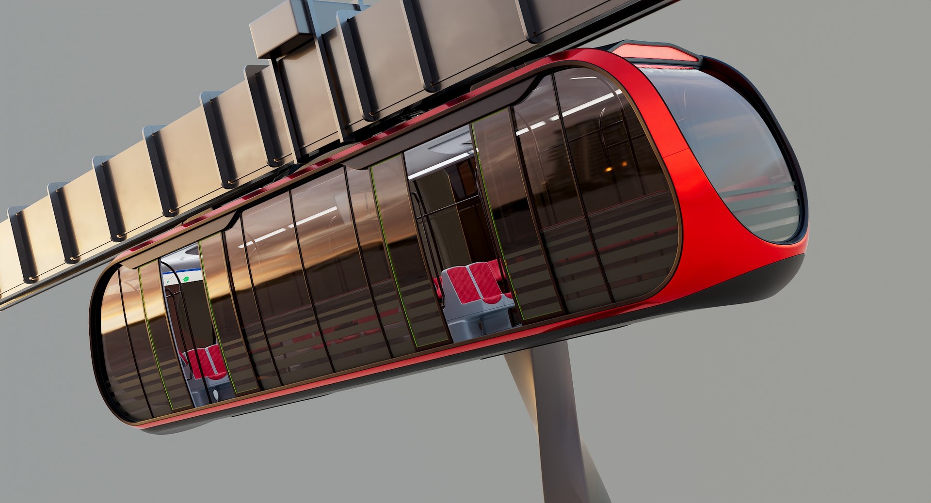 Autonomous Monorail 3D model - TurboSquid 1987053