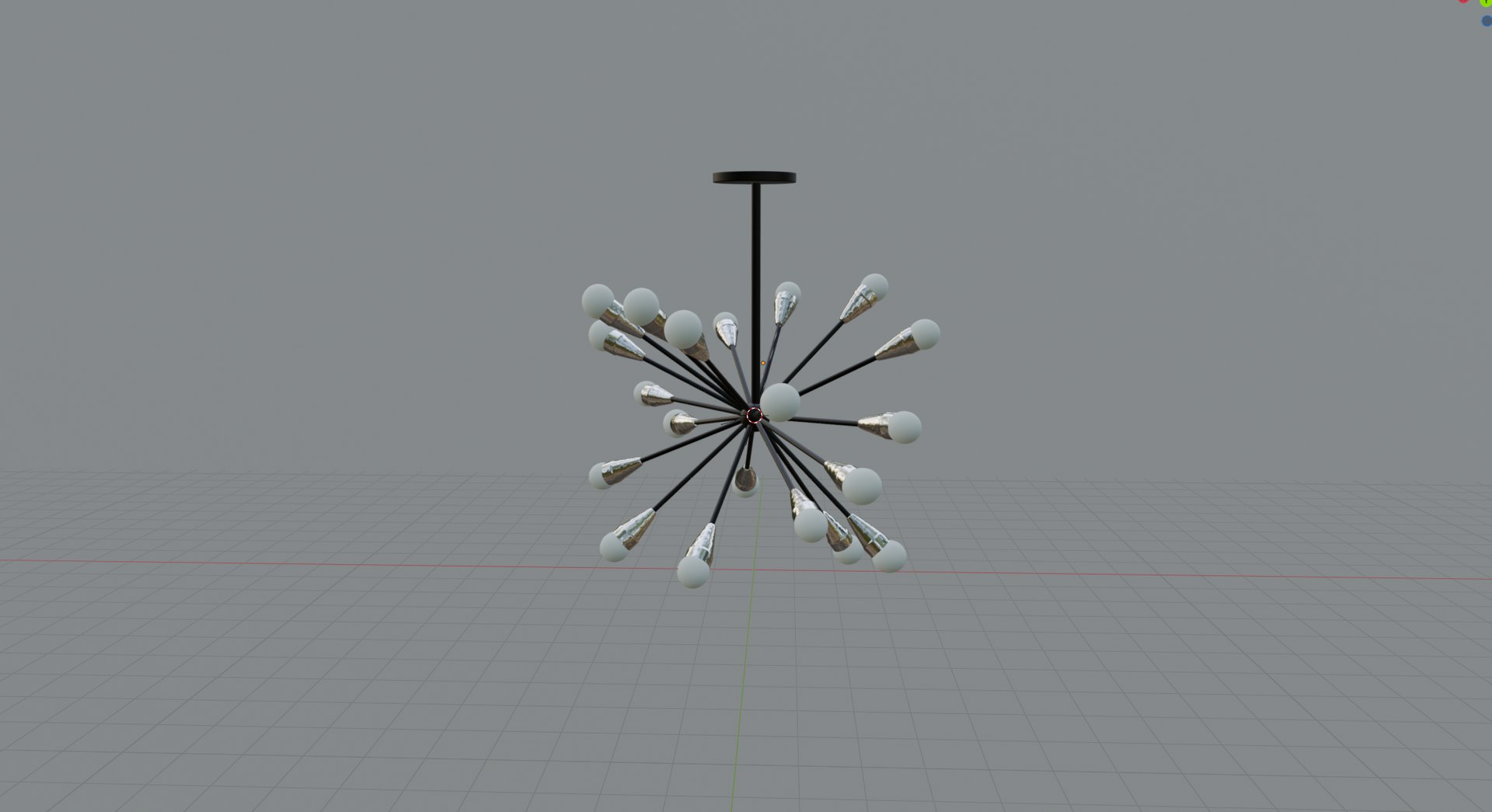 Modern Multi-bulb Lamp Model - TurboSquid 2410712