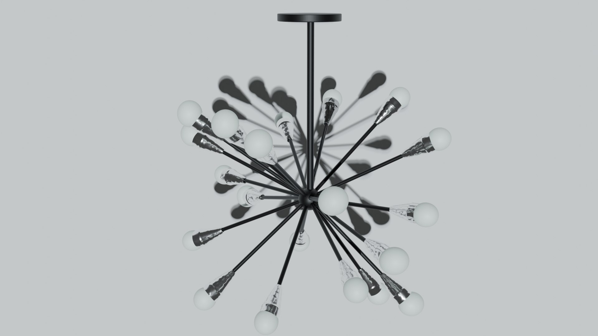 Modern Multi-bulb Lamp Model - TurboSquid 2410712