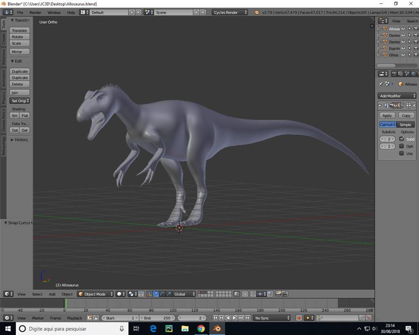 Dino Dinosaur 3D Model - TurboSquid 1329380