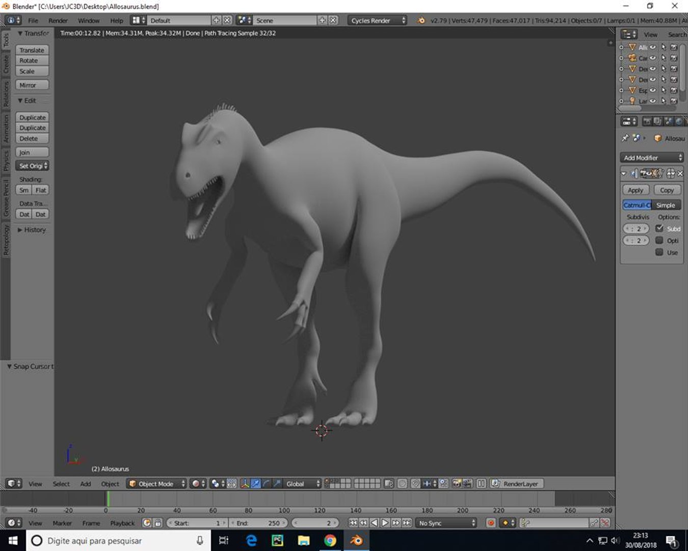 Dino Dinosaur 3D Model - TurboSquid 1329380