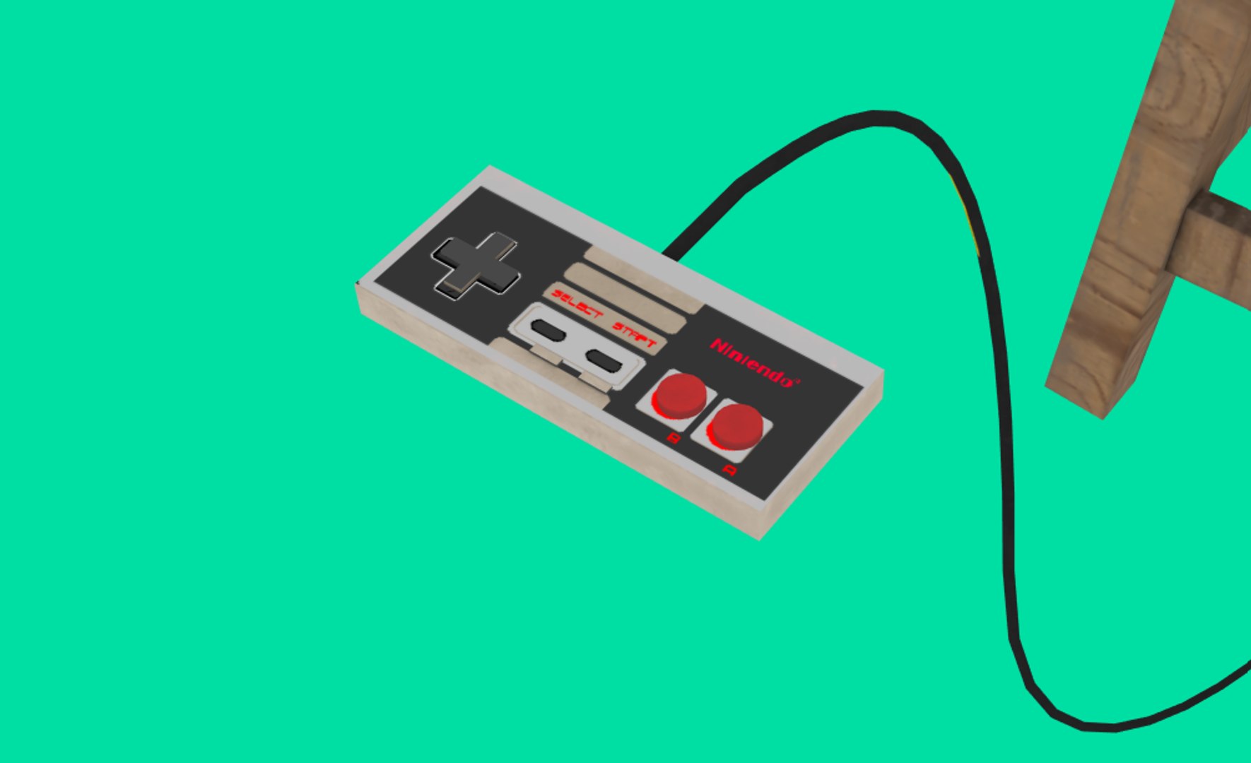 Vintage NES CRT TV Gaming Console 3D Model - TurboSquid 1883545