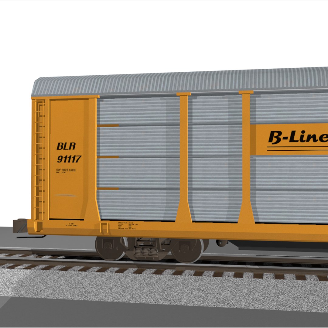 Train Car Autorack 3d C4d