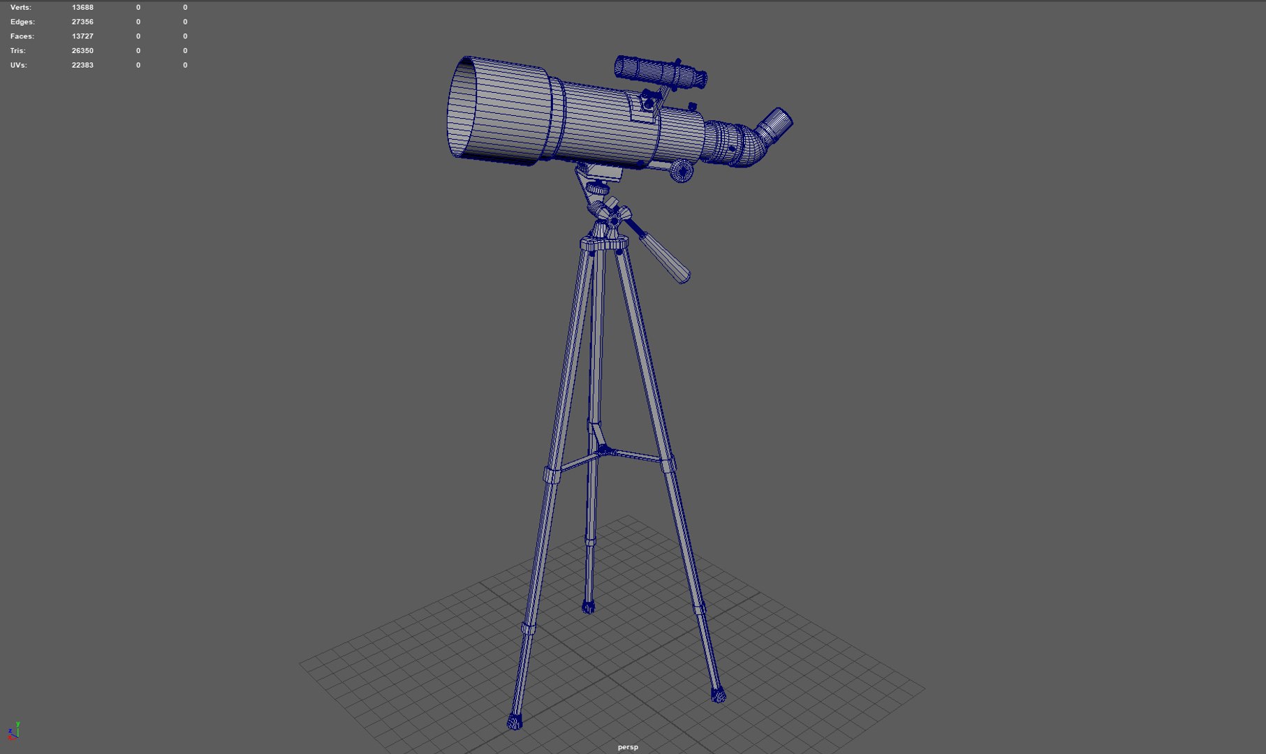Modern Telescope model - TurboSquid 1996580