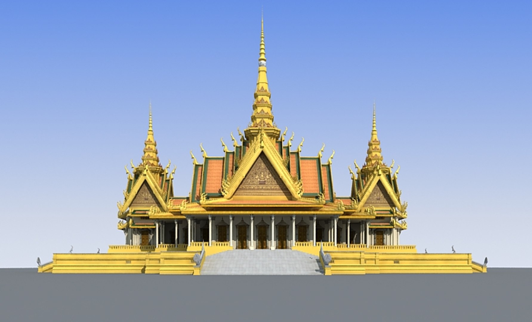 3d Dai Palace Model